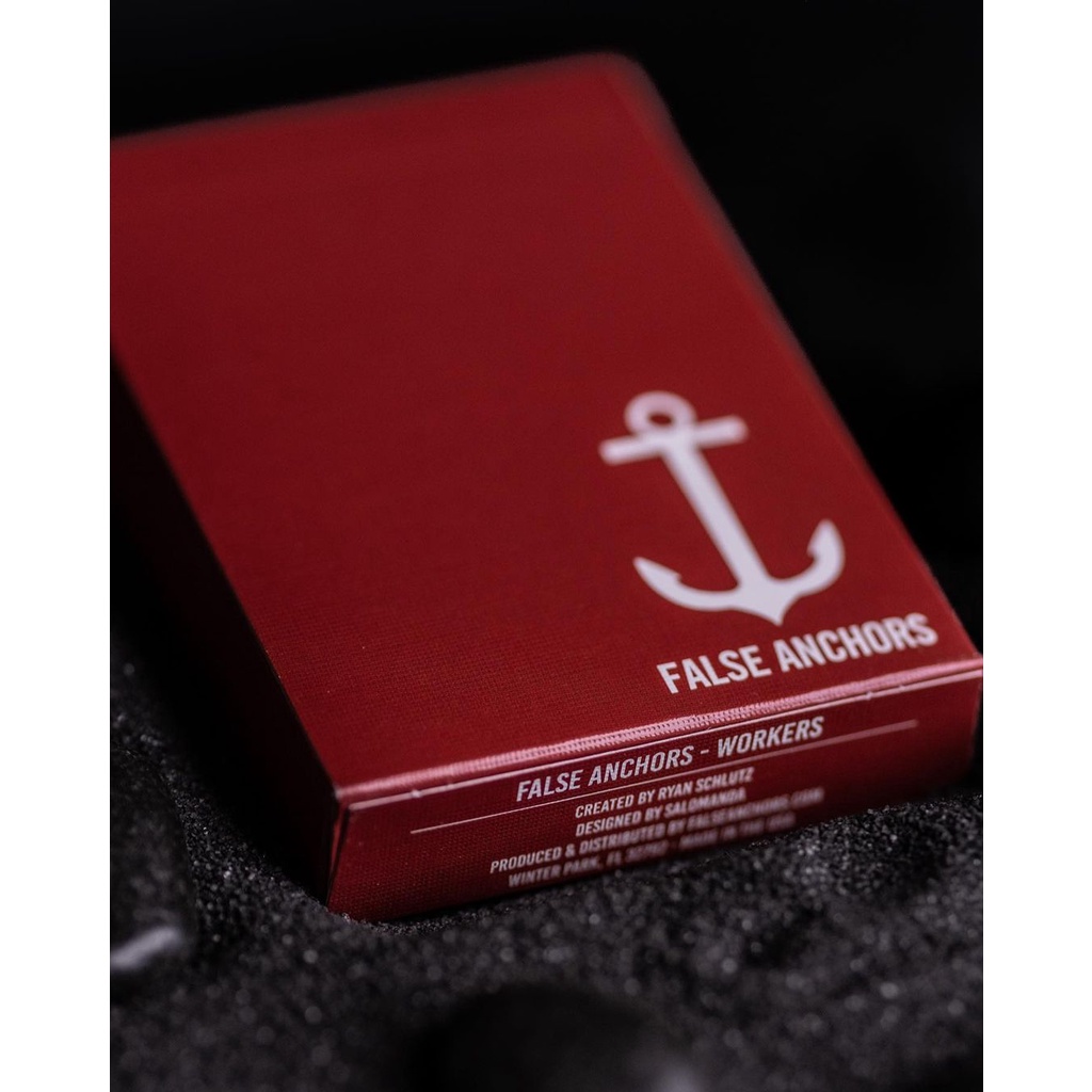 Bài tây Poker ảo thuật False Anchors Red Worker Playing Cards | Shopee ...