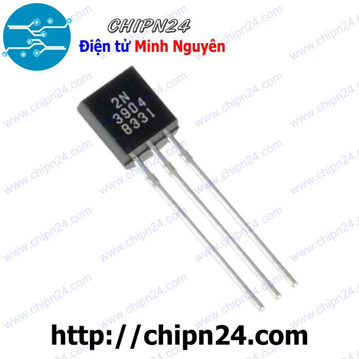 [25 CON] (KT1) Transistor 2N3904 TO-92 NPN 200mA 40V (N3904 3904 ...