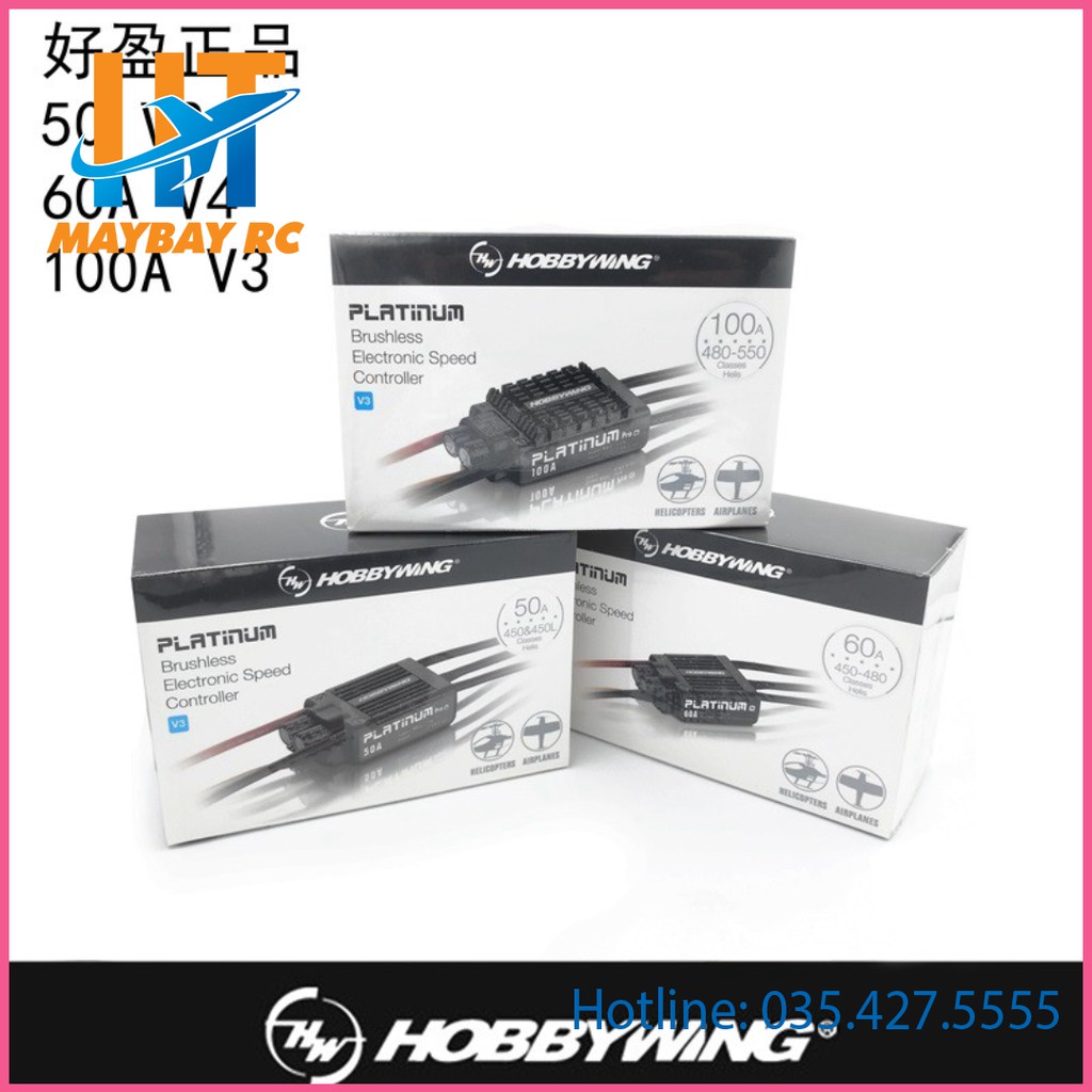 Bộ điều tốc ESC hobbywing Platinum Pro 60A V4 | Shopee Việt Nam