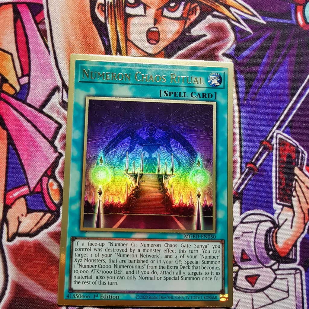 Thẻ bài Yugioh chính hãng | Numeron Chaos Ritual | MGED Premium Gold ...