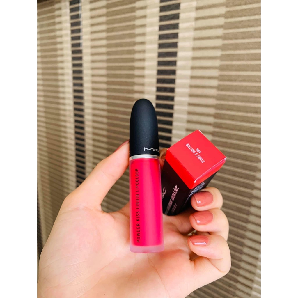 Son kem MAC 984 Billion Smile Powder Kiss Liquid Lipcolour | Shopee ...