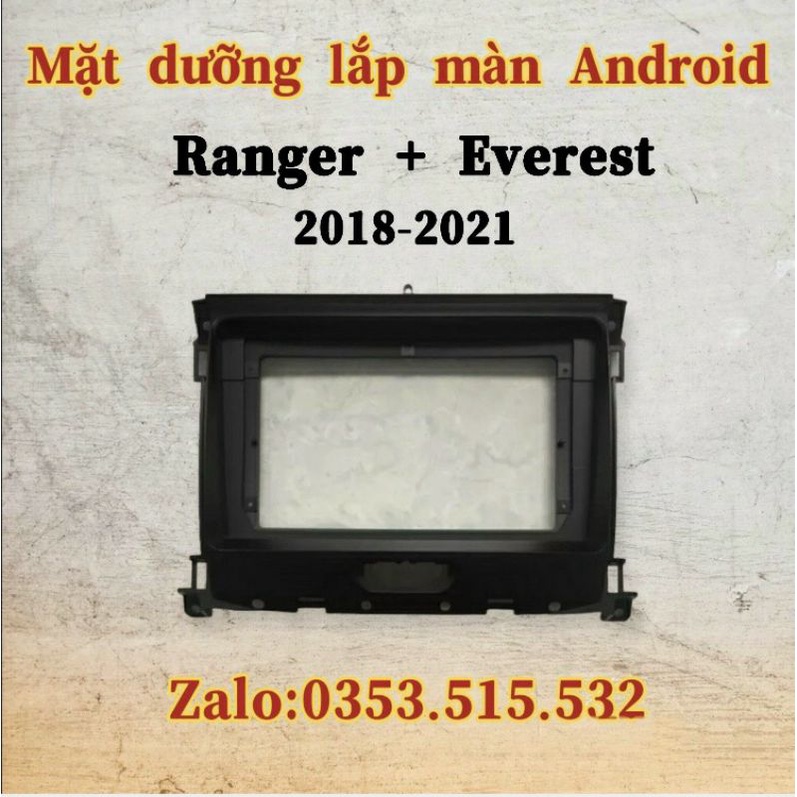 Mặt dưỡng Ranger + Everest 2018 - 2021, 9 inch kèm canbus jack nguồn zin | Shopee Việt Nam
