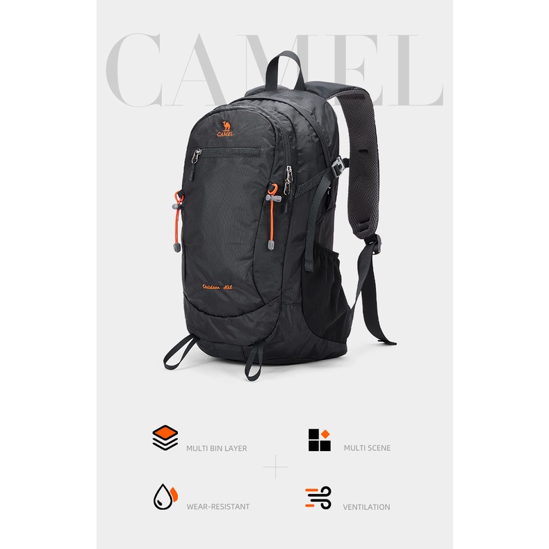 CAMEL CROWN Leo núi túi 40L ngoài trời đôi vai túi công suất lớn đi bộ đường dài du lịch ba lô ...