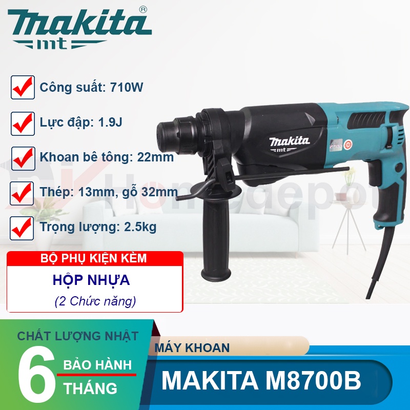 Máy khoan bê tông Makita M8700B | Shopee Việt Nam