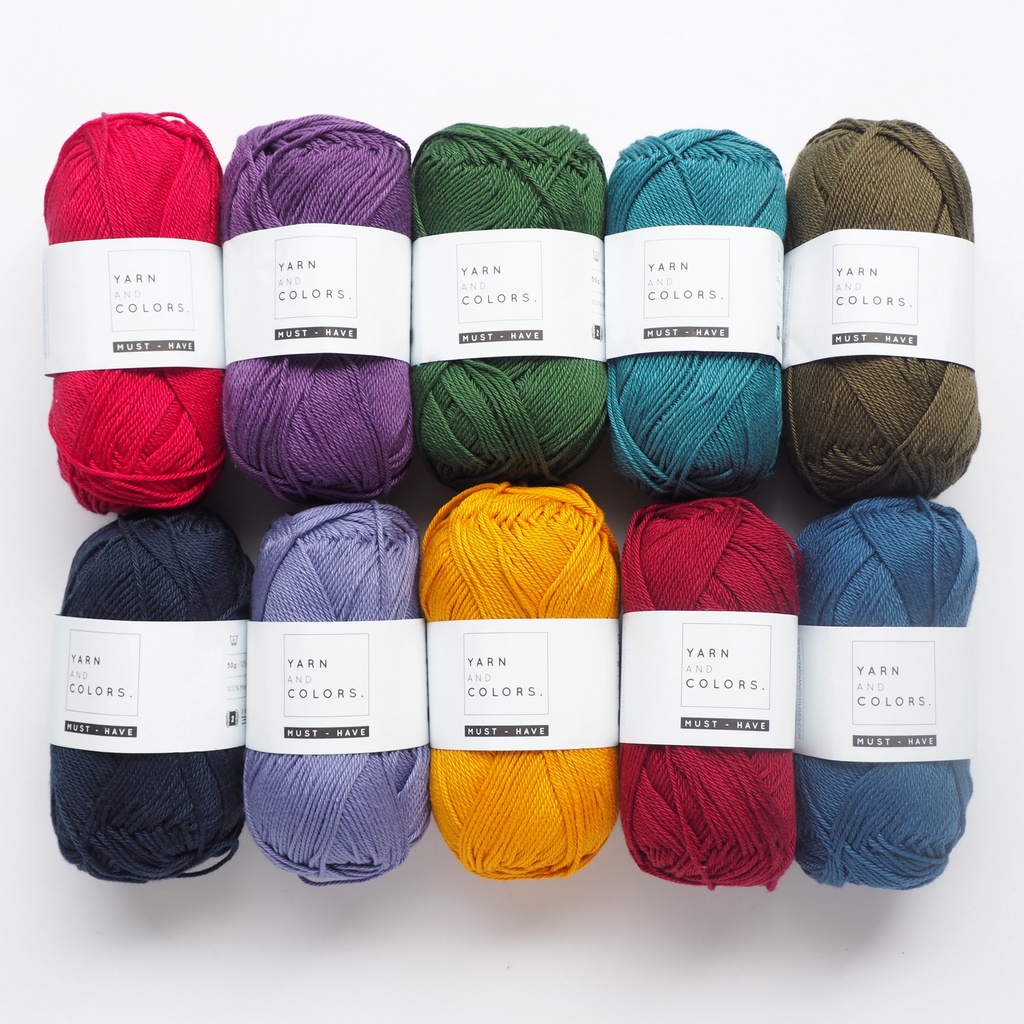 Len Cotton Yarn and Colors MUST-HAVE 50g (Tông màu đậm) | Shopee Việt Nam