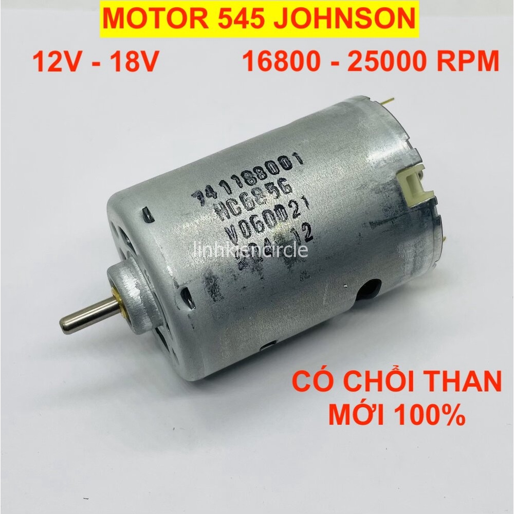 Motor 545 DC 12V - 18V Johnson chất lượng cao chổi than vòng bi đôi ...