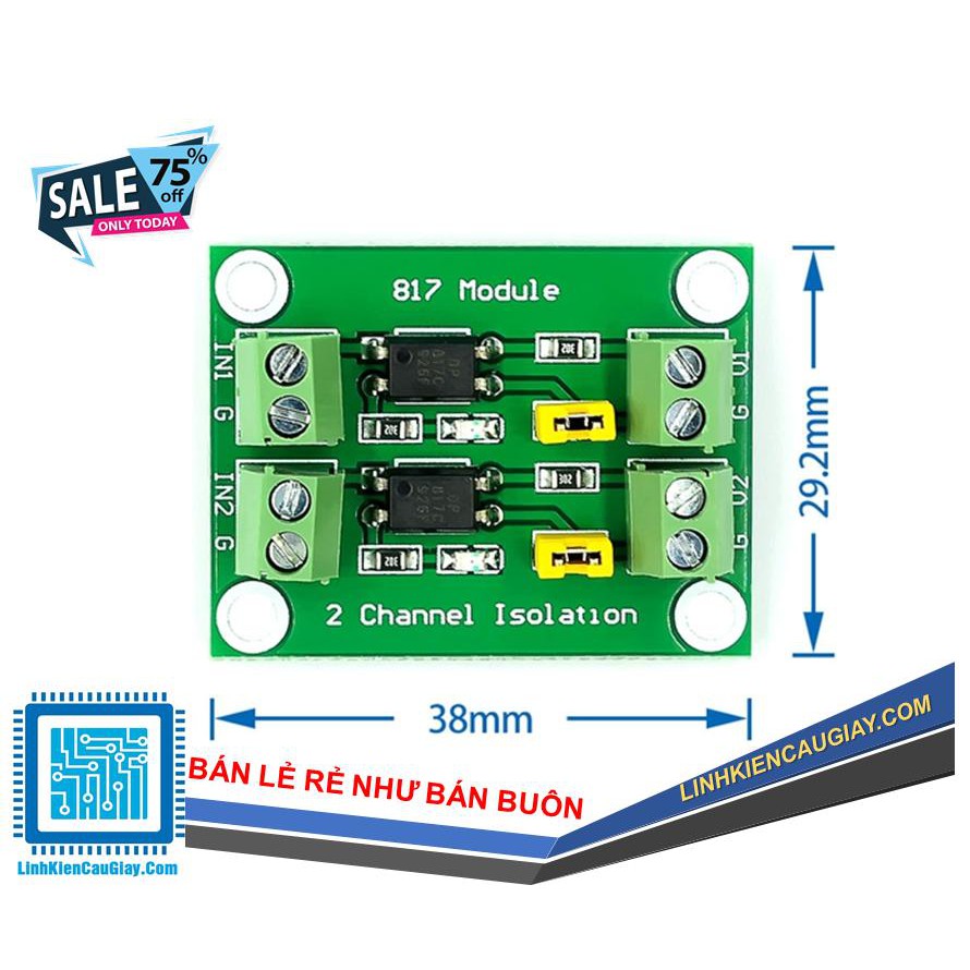 Module Opto Cách Ly 2 Kênh PC817 | Shopee Việt Nam