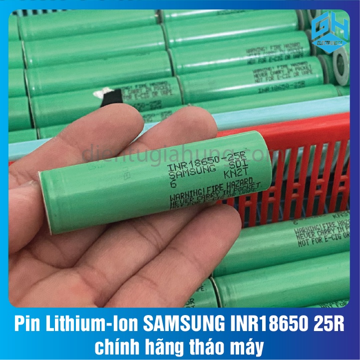 1 Viên Pin Lithium-Ion SAMSUNG INR18650 25R chính hãng tháo máy loại 13 ...