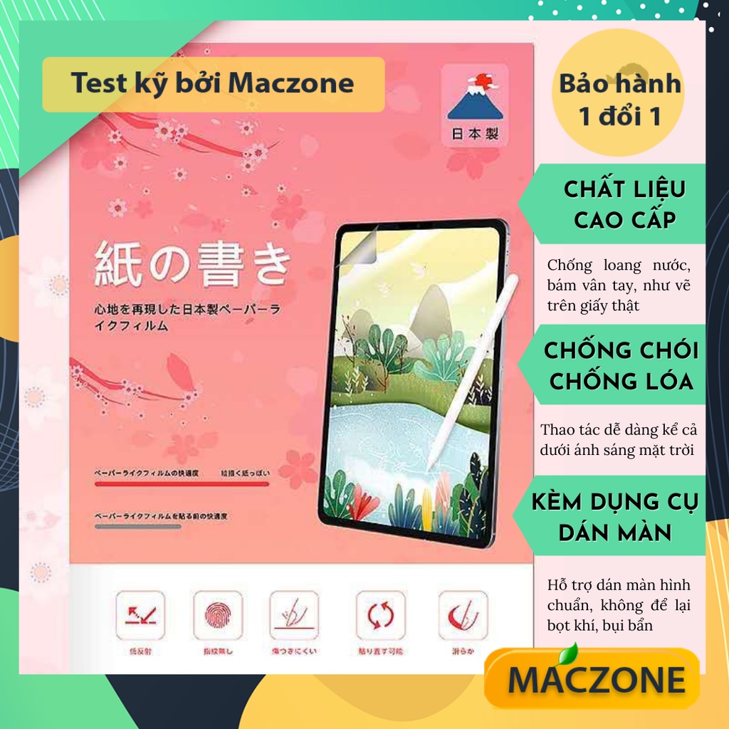 Paperlike Dán màn hình Ipad Thế hệ mới - Chống lóa tuyệt đối, Tối ưu trải nghiệm người dùng ...