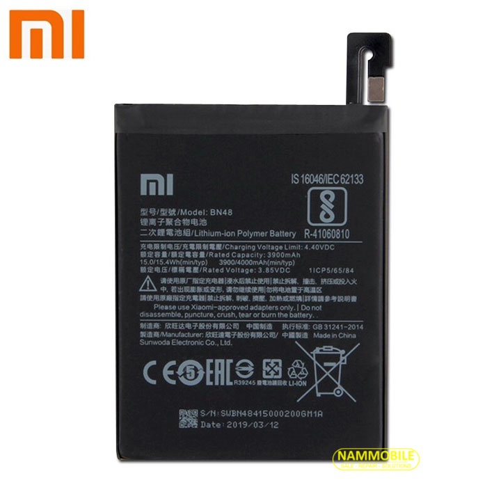 Pin Xiaomi Redmi Note 6 Pro BN48-BN45 4000mAh Zin + Tặng Keo Dán Pin ...