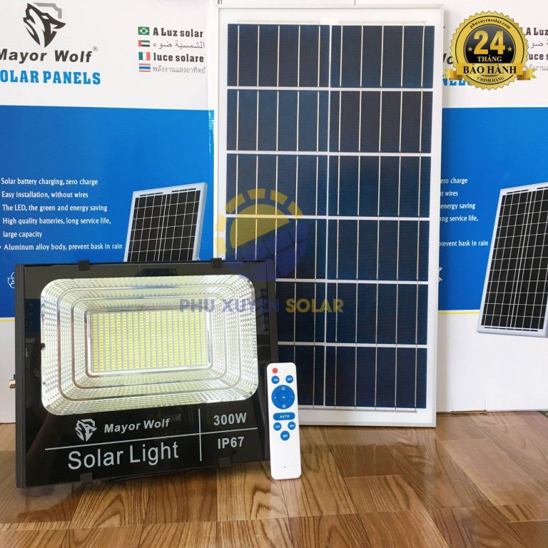 Đèn pha năng lượng mặt trời Mayor wolf 300w chính hãng | Shopee Việt Nam