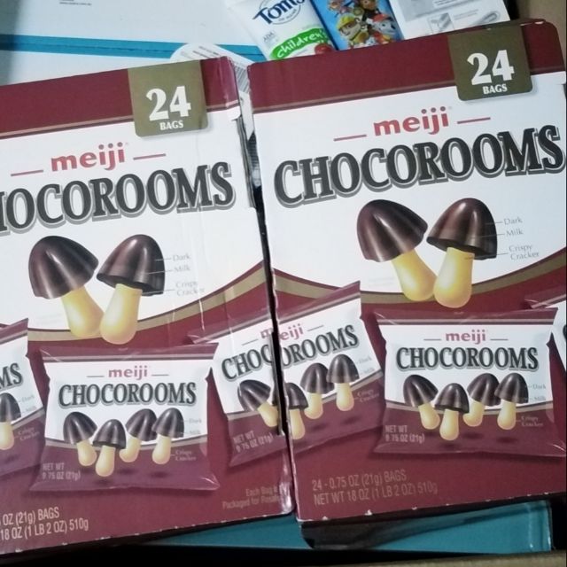 BÁNH SOCOLA SỮA NẤM CHOCOROOMS MEIJI 24 gói - USA | Shopee Việt Nam