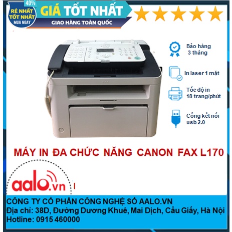 MÁY IN LASER MÁY IN ĐA CHỨC NĂNG CANON FAX L170 | Shopee Việt Nam