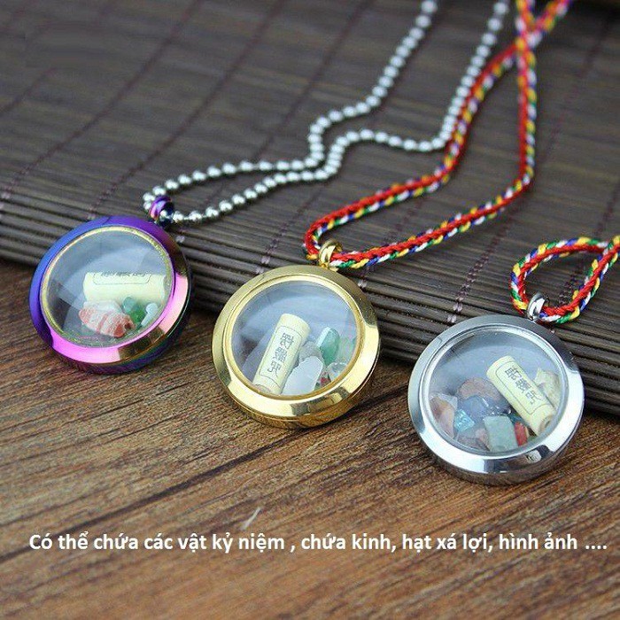 Dây chuyền locket inox thời trang nam nữ lưu giữ kỷ vật | Shopee Việt Nam