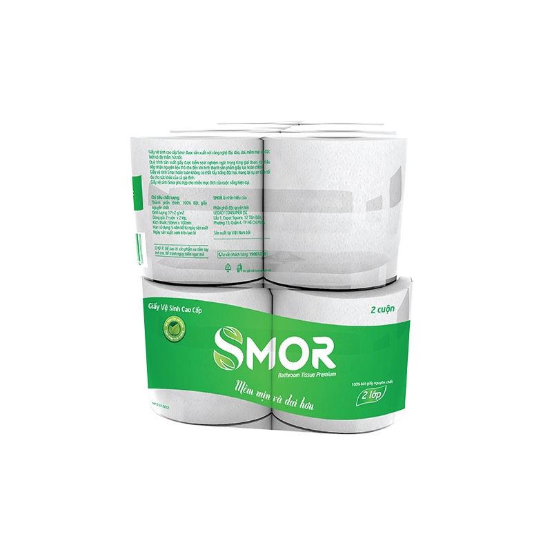 GIẤY VỆ SINH CAO CẤP SMOR 950G (12 CUỘN/BỊCH) | Shopee Việt Nam