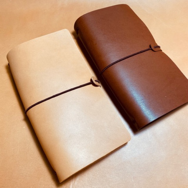 Sổ bìa da thật size 11x20cm. Traveler's notebook | Shopee Việt Nam