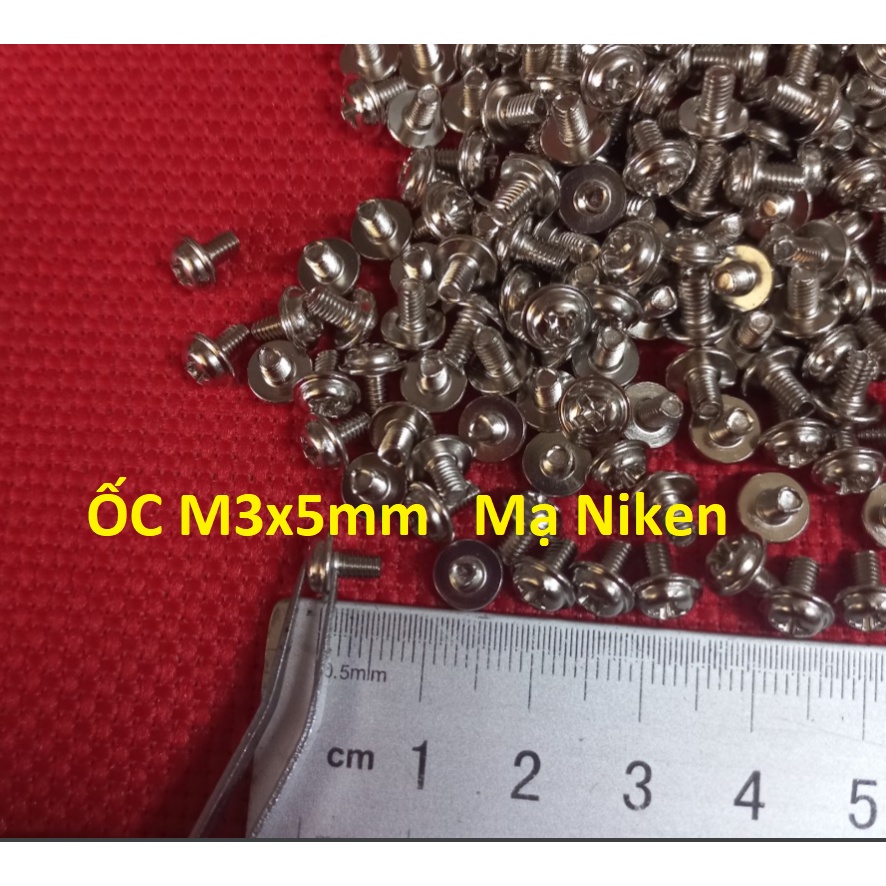 Ốc M3 mạ niken đen dài 5mm M3x5 M3x10 M3x20 ốc bắt main nắp case hdd ...