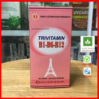 Trivitamin 3B hộp 100 viên nén - Bổ sung vitamin B1- B6 - B12 mẫu mới 2022 V28 | Shopee Việt Nam