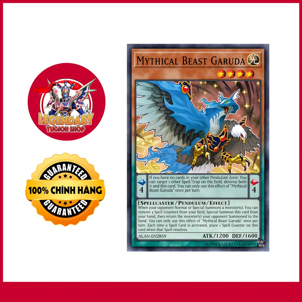 [Thẻ Bài Yugioh Chính Hãng] Mythical Beast Garuda | Shopee Việt Nam