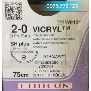 Chỉ phẫu thuật vicryl 2/0 w9121 (Giá 1 sợi) | Shopee Việt Nam