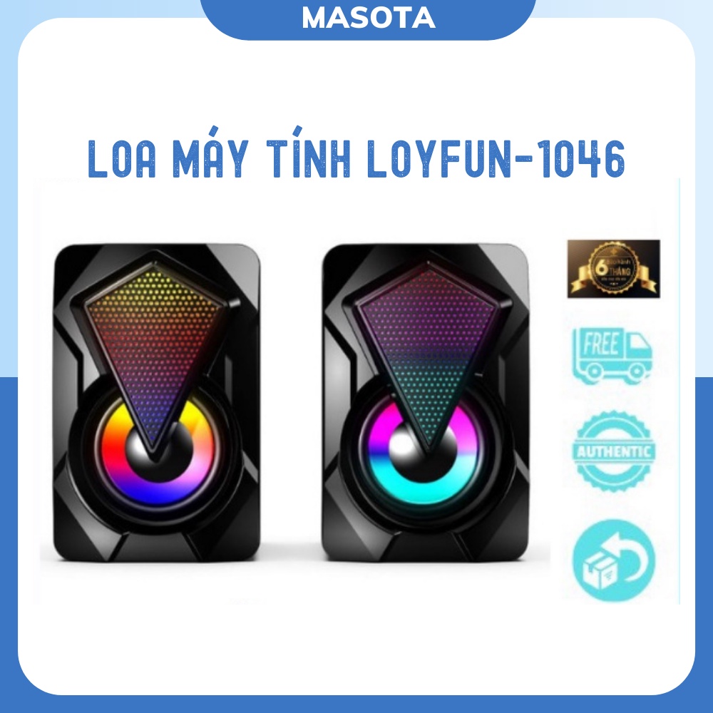 Loa máy tính vi tính mini laptop LED để bàn LeerFei YST-1046 bass siêu ...