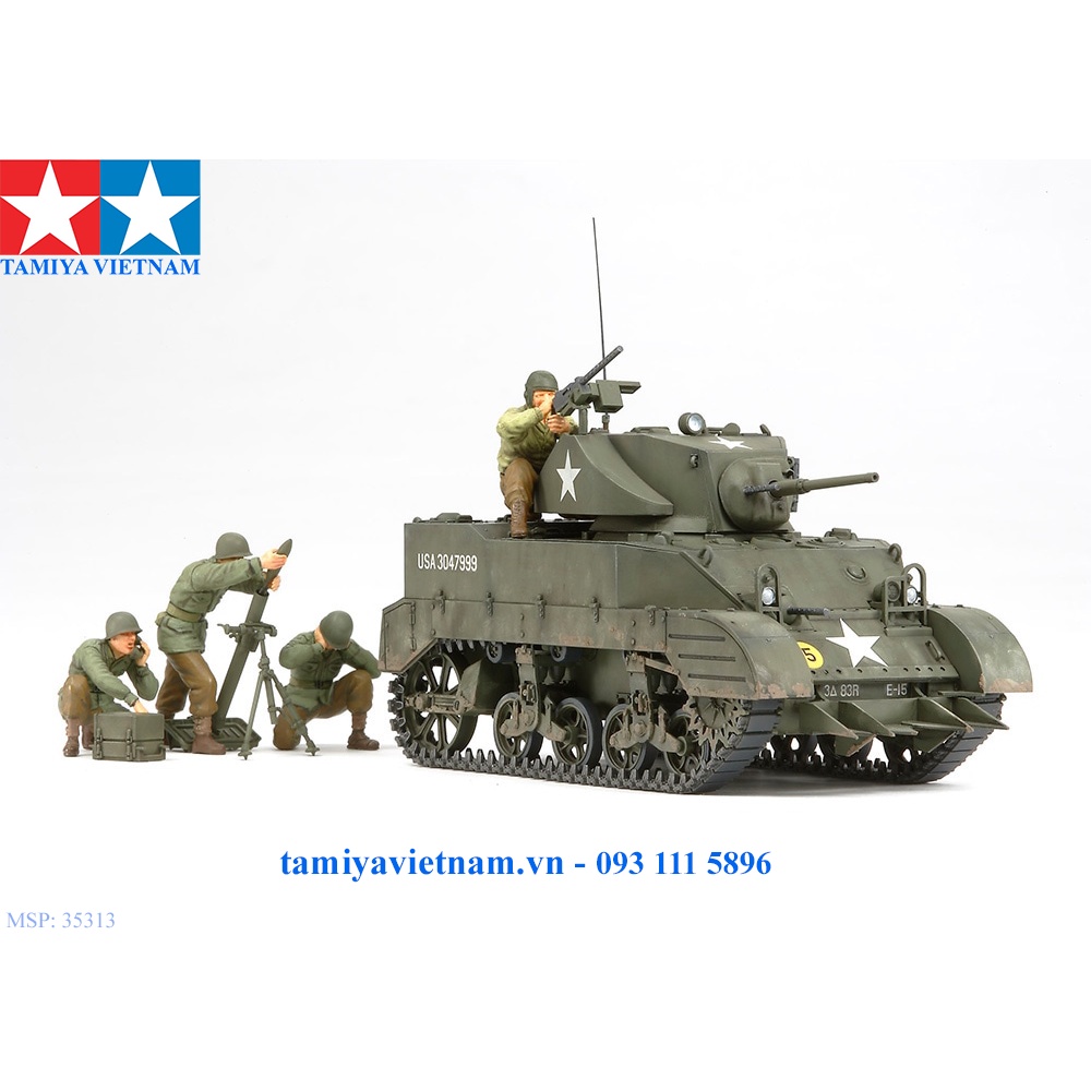 [TAMIYA] 35313 Mô hình xe tăng quân sự 1/35 SCALE U.S. LIGHT TANK M5A1 ...