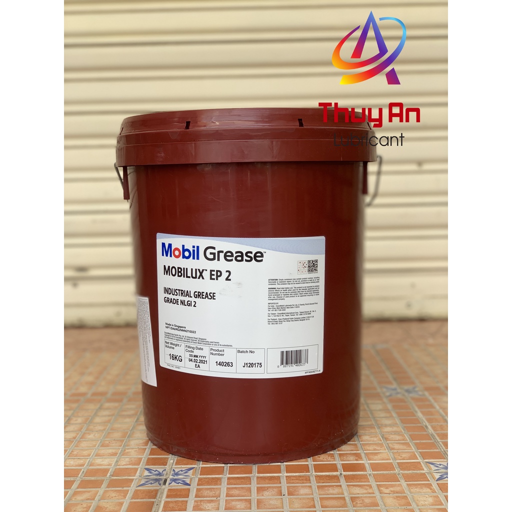 Mỡ Bôi Trơn Mobilux EP-2 16 KG (Hàng Nhập Khẩu) - Mỡ Mobil Xô 16kg | Shopee Việt Nam