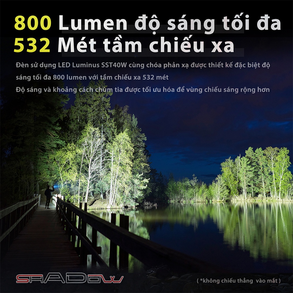 Đèn pin xách tay KLARUS RS10 LED SST40 sáng 800 lumen xa 532m cổng sạc dự phòng TYPE-C pin ...
