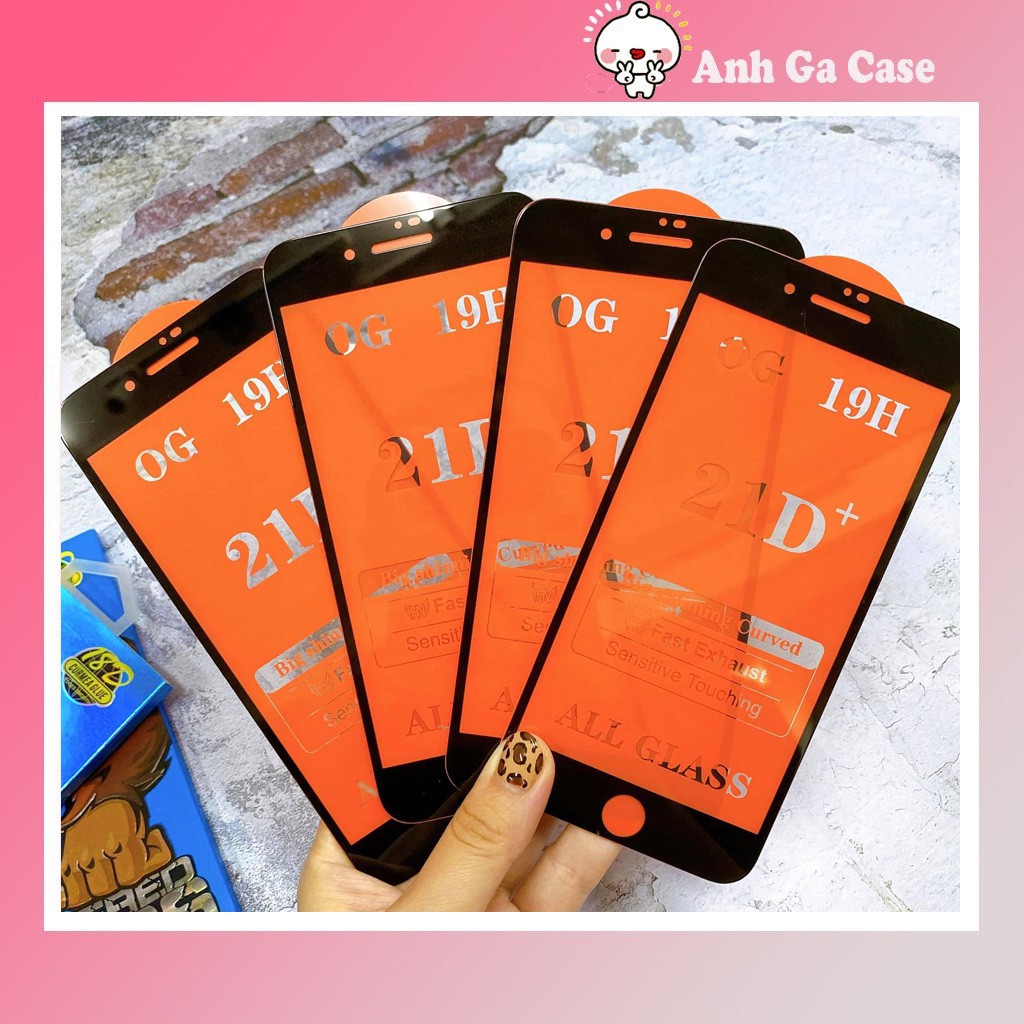 KÍNH CƯỜNG LỰC IPHONE 21D 7plus/8/8plus/x/xs/xsmax/11/11 pro/ 11prm/12prm/13prm/14prm/15 ...