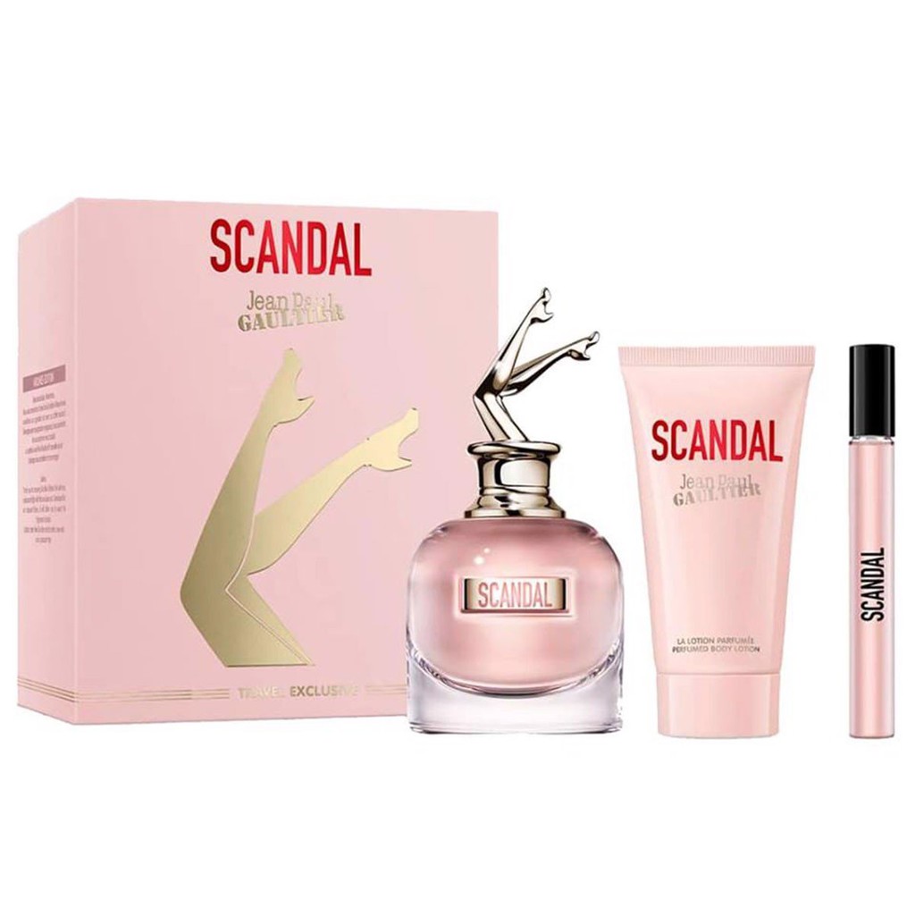 Nước Hoa Gift Set Jean Paul Gaultier Scandal 3pcs ( EDP 80ml & Lotion Dưỡng Da 75ml & EDP 10ml ...