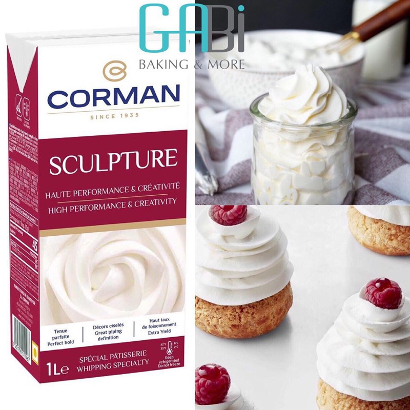 Kem tươi Whipping Cream Corman Sculpture 1l | Shopee Việt Nam