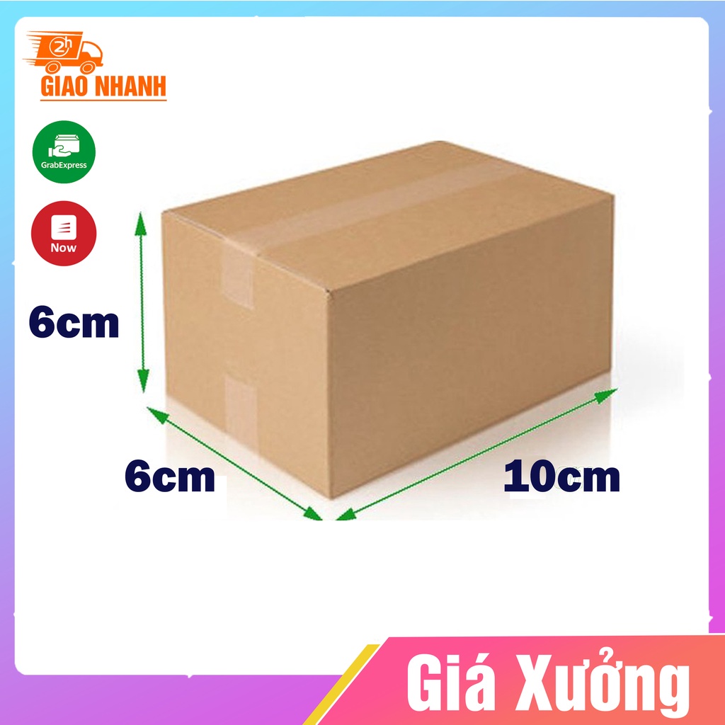 10 hộp carton 10x6x6 Giấy Dày Cứng Cáp | Shopee Việt Nam