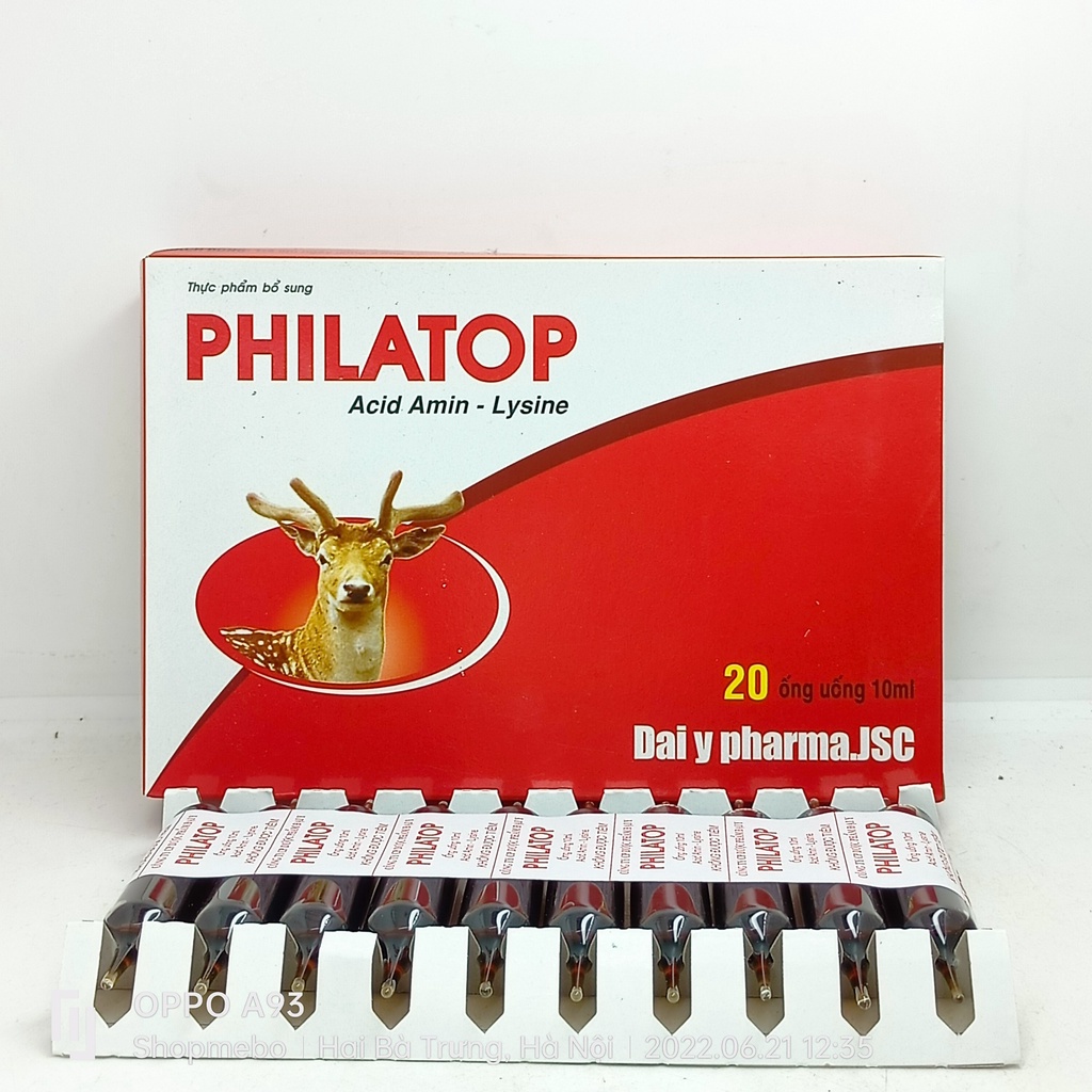 Đạm ống Philatop hộp thủy tinh 20 ống | Shopee Việt Nam