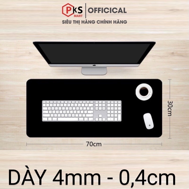 Miếng lót chuột bàn phím pad chuột cỡ lớn Full đen Siêu Dày 4mm 80x30x04cm 90x40x0,4m ️ Chống ...