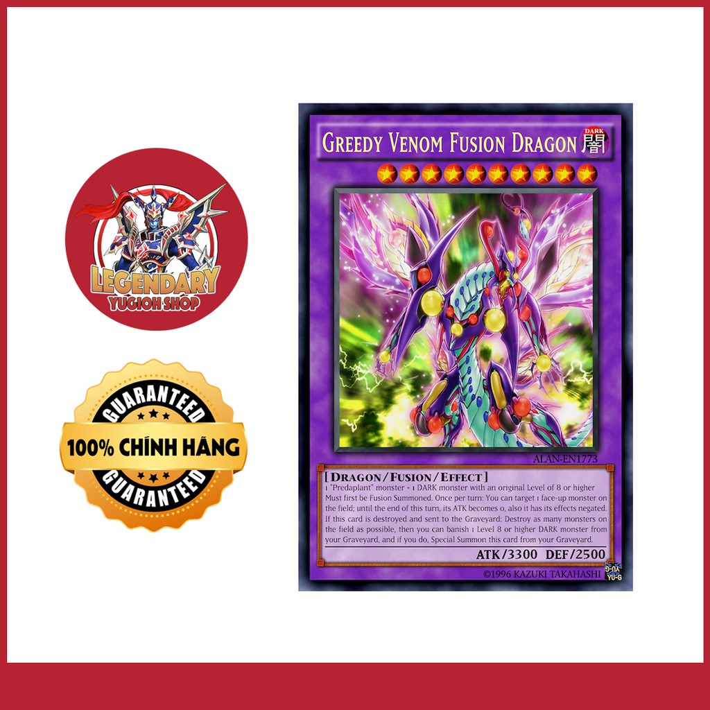 [Thẻ Bài Yugioh Chính Hãng] Greedy Venom Fusion Dragon | Shopee Việt Nam