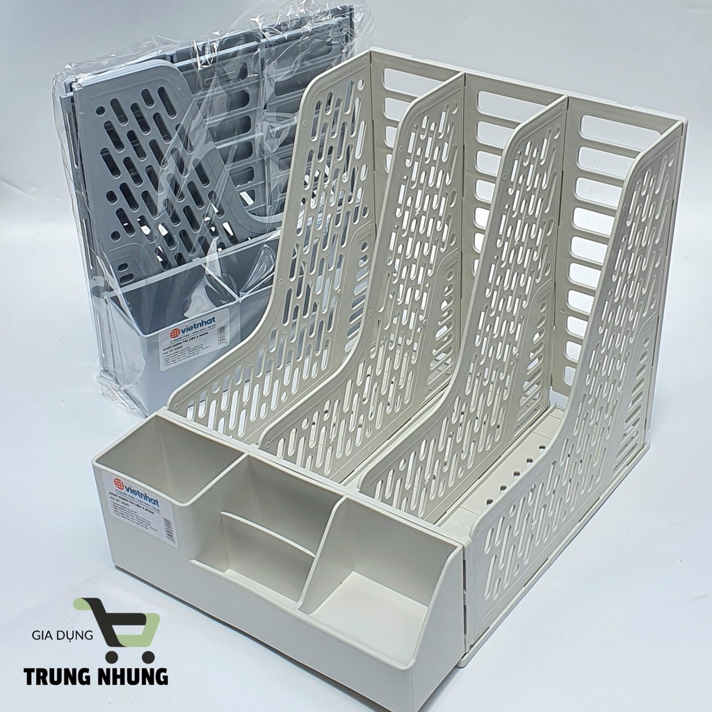 Khay đựng tài liệu, kệ tài liệu để bàn 3 ngăn | Shopee Việt Nam