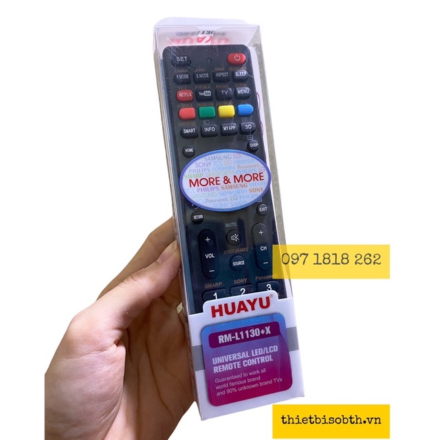 Điều khiển tivi đa năng HUAYU RM-L1130+X dùng được cho tất cả các dòng tivi hiện nay | Shopee ...