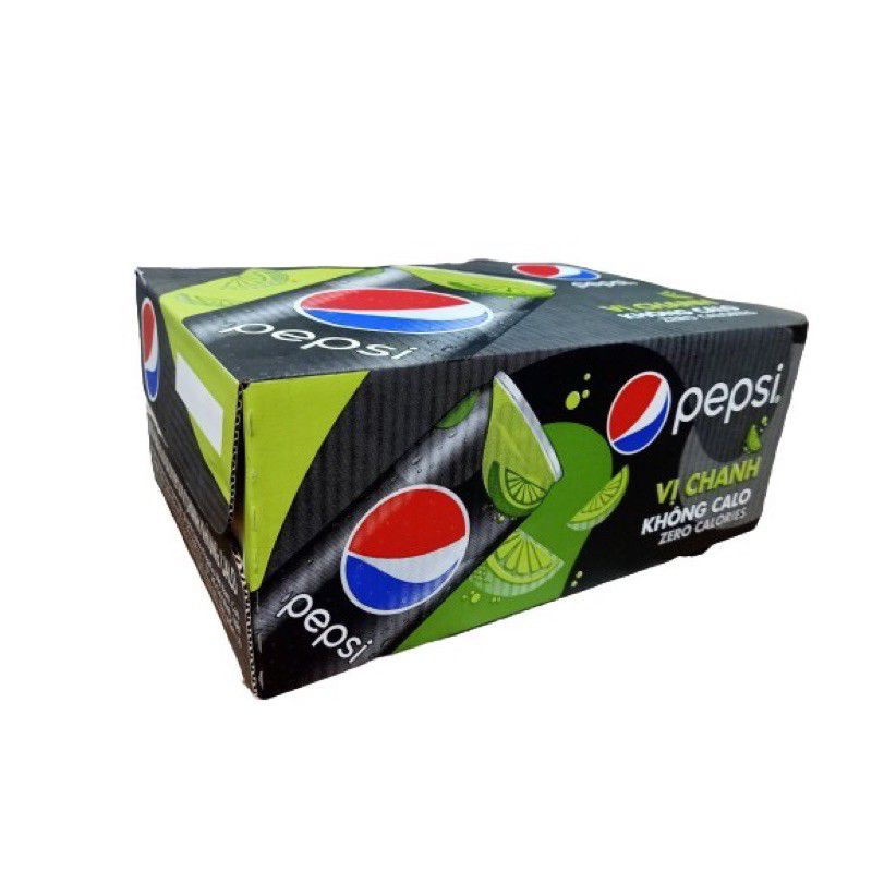 THÙNG PEPSI COLA VỊ CHANH - KHÔNG ĐƯỜNG - 24 LON | Shopee Việt Nam