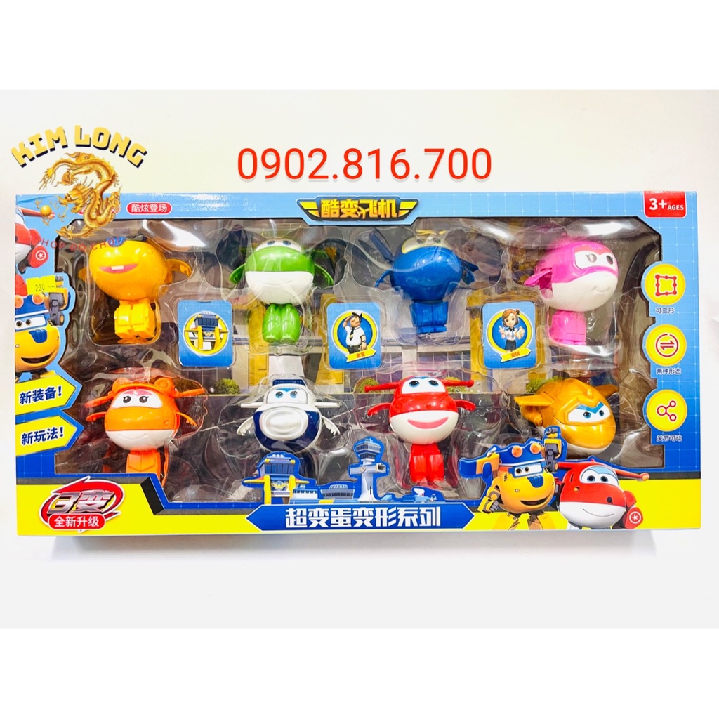 Đồ chơi mô hình Đội bay siêu đẳng Super Win Robot biến hình máy bay 8 ...