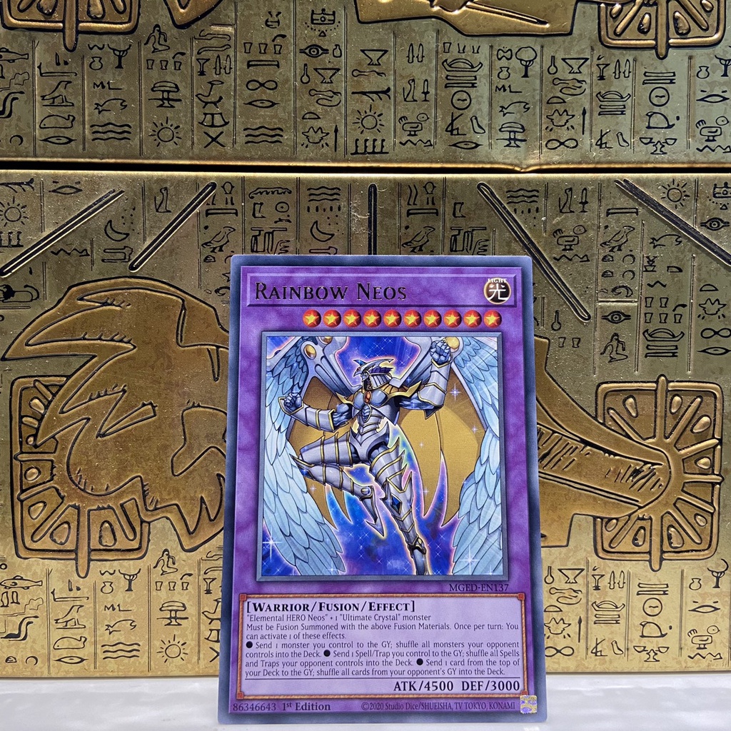 [ Bài Yugioh Chính Hãng ] Rainbow Neos - MGED-EN137 - Rare 1st Edition ...