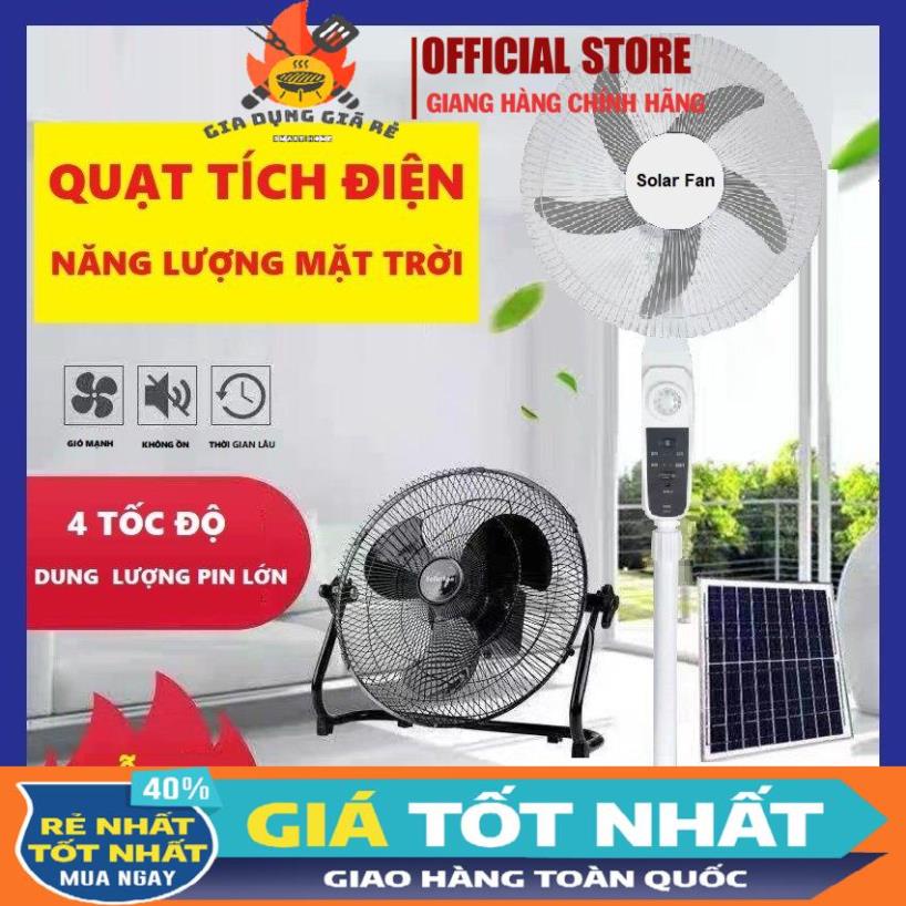 Quạt năng lượng mặt trời , Quạt tích điện Solar Fan HS-198F, 4 tốc độ ...