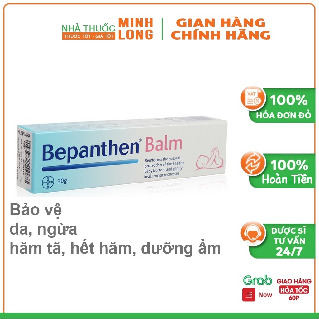 Kem hăm Bepanthen Balm - Hỗ trợ bảo vệ da bé (Tub 30g) | Shopee Việt Nam
