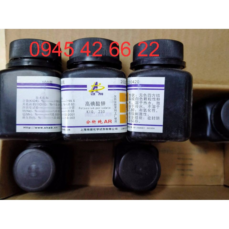 Potassium periodate - KIO4 Lọ 100g | Shopee Việt Nam