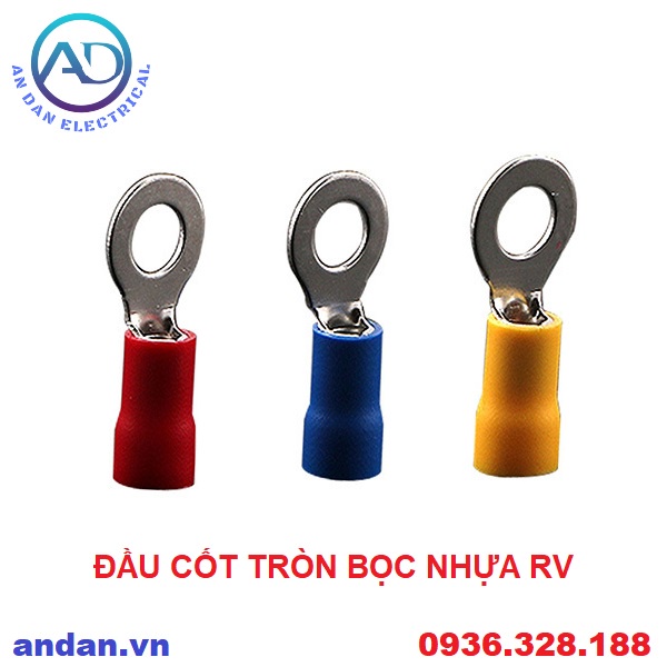 Đầu cốt tròn bọc nhựa RV3.5-5 RV3.5-6 RV5.5-5 RV5.5-6 RV5.5-8, Cos tròn, Đầu Cosse có chụp nhựa ...