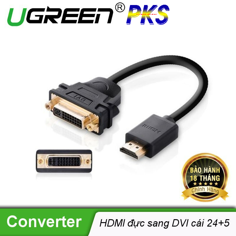 CÁP CHUYỂN HDMI TO DVI UGREEN 20136 - UGREEN 20136 | Shopee Việt Nam