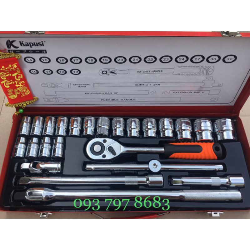 Bộ Típ - Bộ Khẩu 24 Chi Tiết Kapusi Cao Cấp | Shopee Việt Nam
