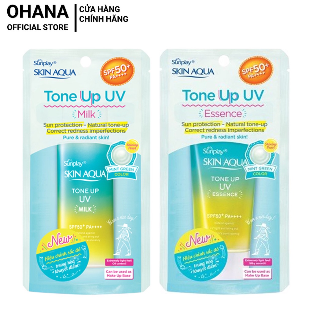 Kem Chống Nắng Kiềm Dầu, Nâng Tone Sunplay Skin Aqua Tone Up UV Mint Green SPF50+ PA++++ 50g ...