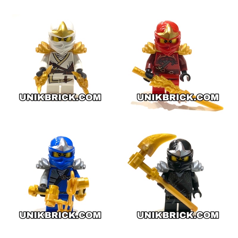 Lego UNIK BRICK Ninjago Combo 4 Ninja ZX Bộ 4 nhân vật chính hãng (như ...