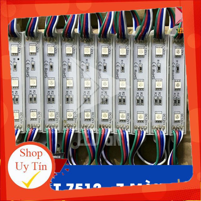 FLASH SALE LED Hắt 3 Bóng 7 Màu RGB 7512 - CHIP LED 5050 HOT | Shopee Việt Nam
