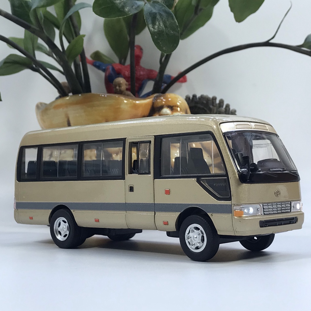 Mô hình xe ô tô Toyota Coaster tỷ lệ 1:32 mẫu xe bus 29 chỗ ngồi ...